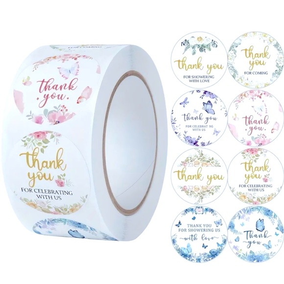 Design | 50 Floral Thank You Stickers | Poshmark